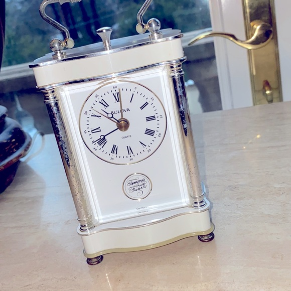 Bulova | Accents | Vintage Bulova Quartz German Tempus Fugile Clock New ...
